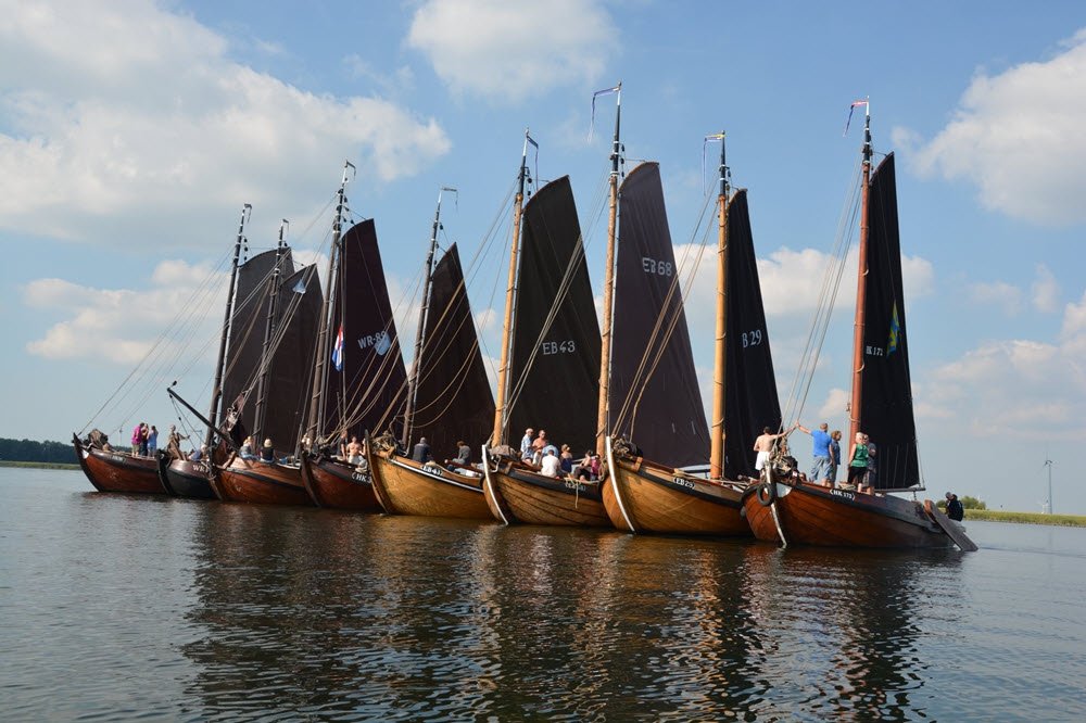 De Eibert den Herder Botter Zeil Regatta Harderwijk met de HK 103 in de ...