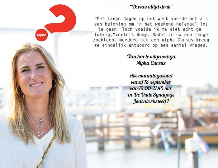 Ontdek het christelijk geloof bij de alpha cursus in de Oude Synagoge ...